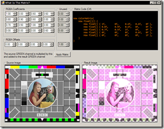 Colour transformation in .NET and GDI+... aka "What Is The Matrix ...